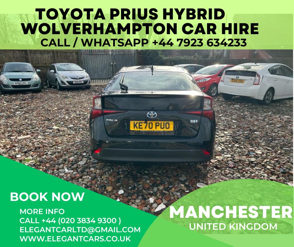 Wolverhampton Plates Ready Car Hire Toyota Hybrid Prius For Rent in ...