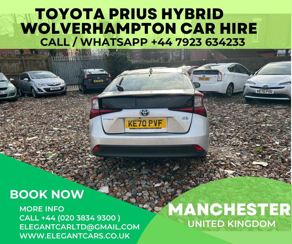 Toyota Prius Hybrid Wolverhampton Plated Car for Hire in Manchester ...
