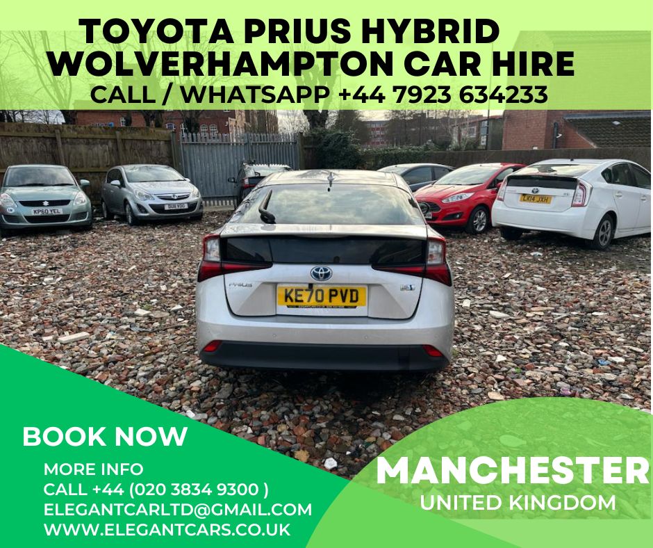 Wolverhampton Plated Toyota Hybrid Prius for Rent in Manchester KE70PVD ...
