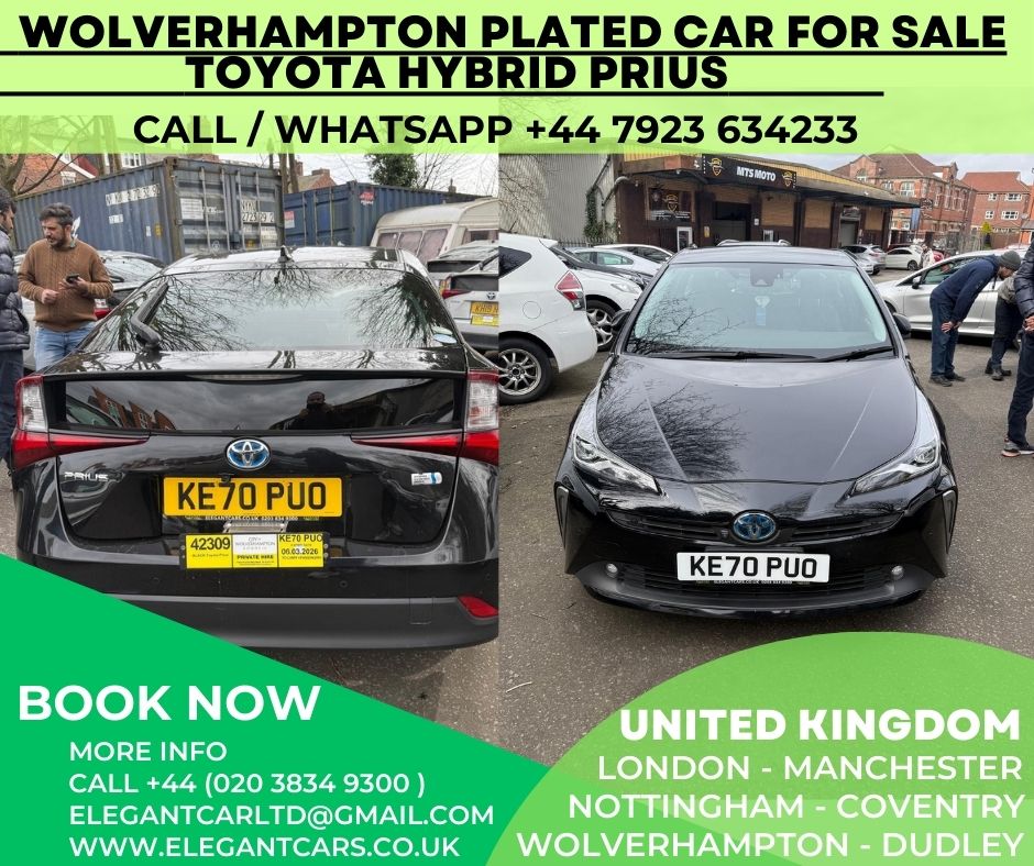 Wolverhampton Plated Toyota Hybrid Prius Taxi For Sale in Manchester UK ...